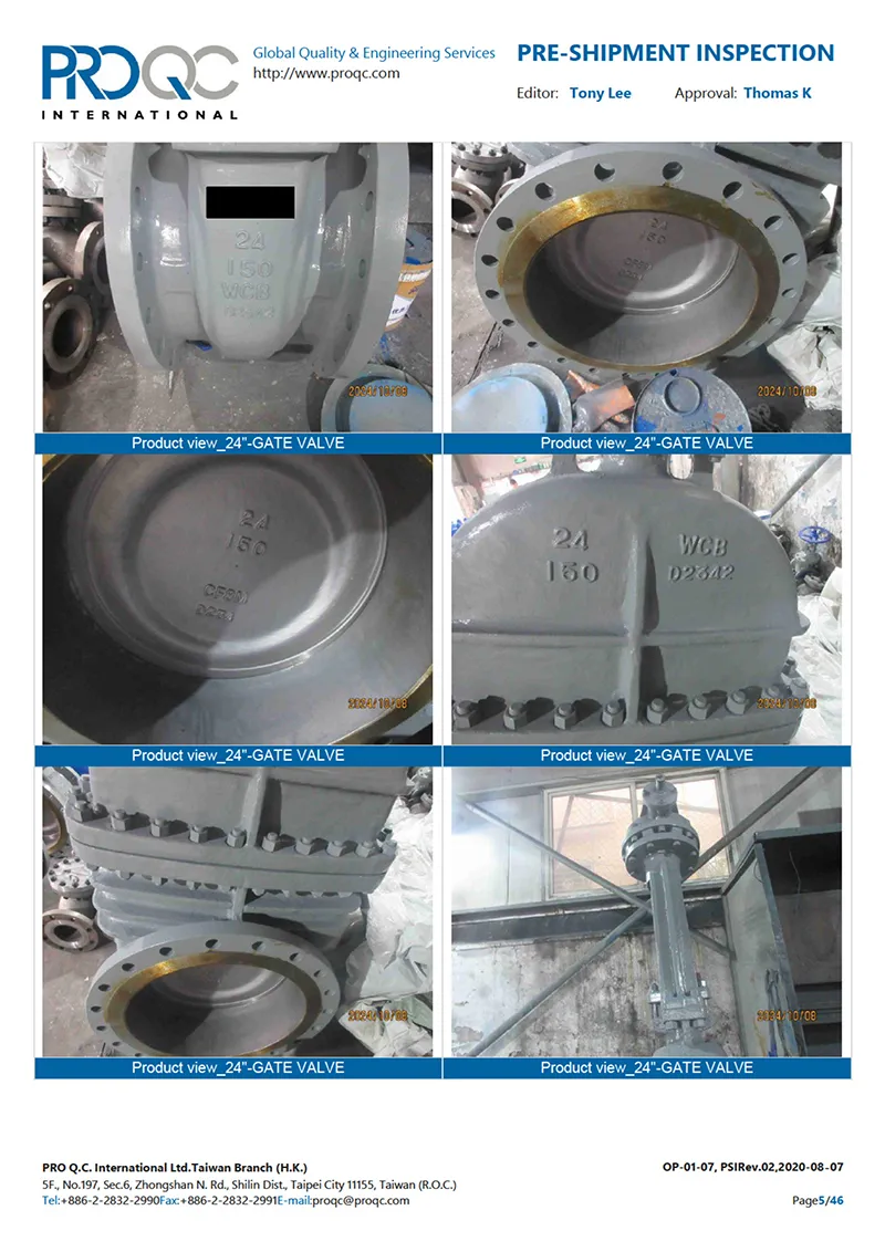 Third-Party Inspection Report,Angle Stop valve,Triple Eccentric ...